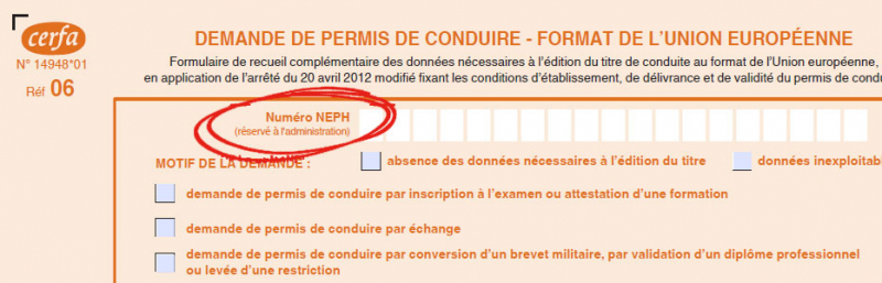 Code NEPH permis : où et comment l'obtenir